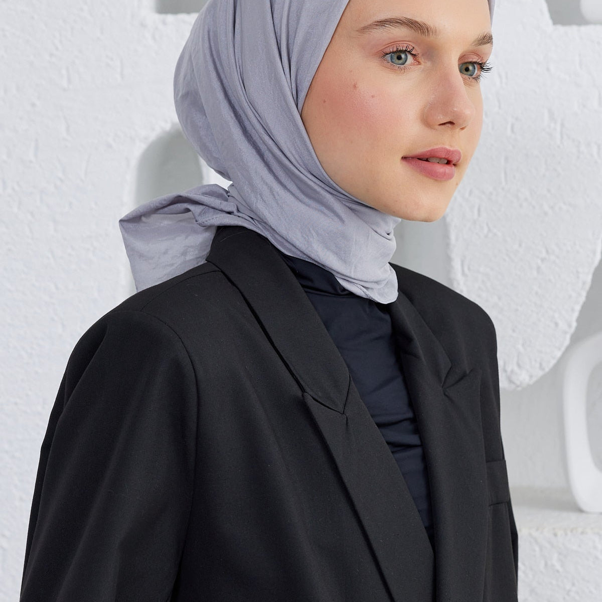 Elisa Voile Scarf - Light Grey – Emproyal