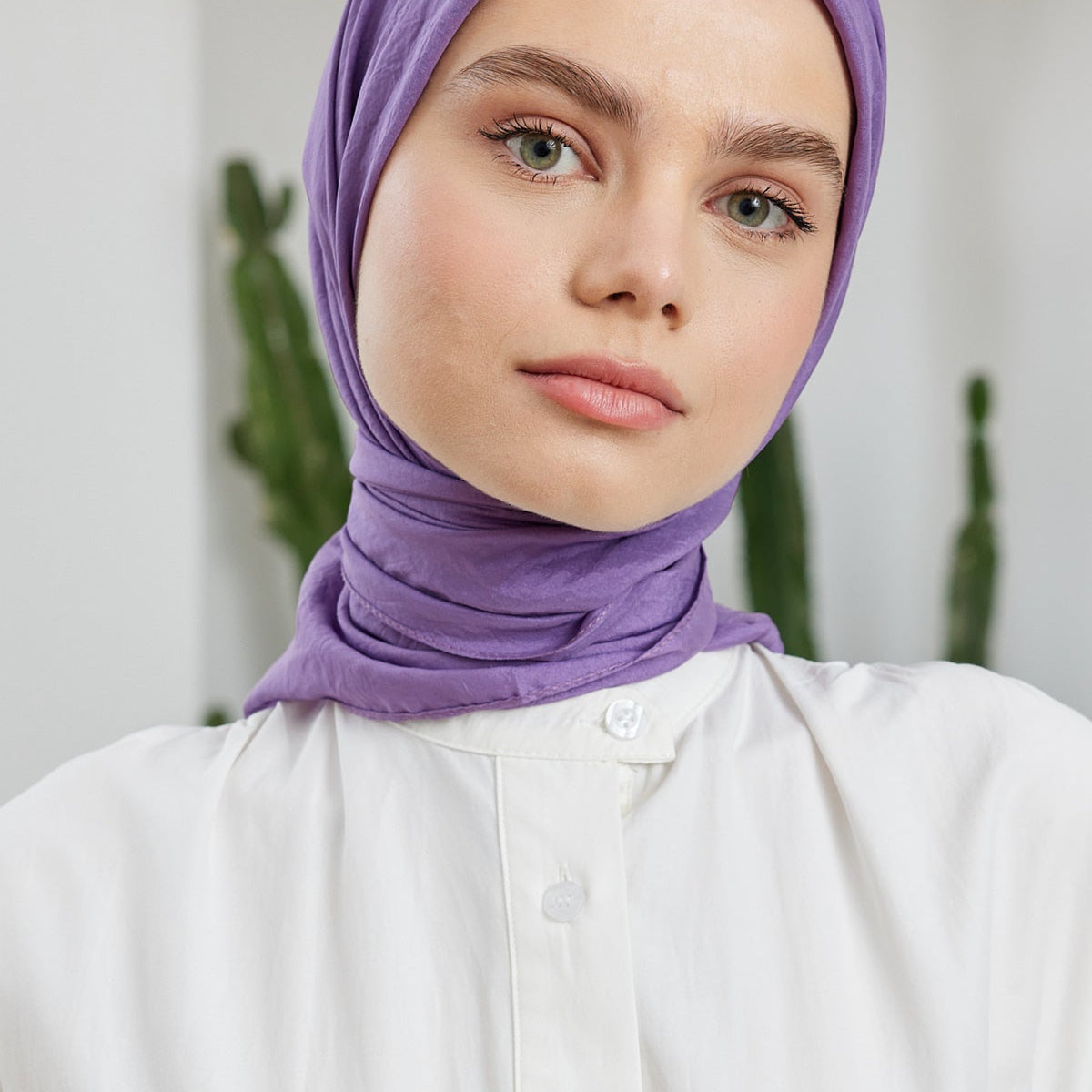 Elisa Voile Scarf - Lilac – Emproyal