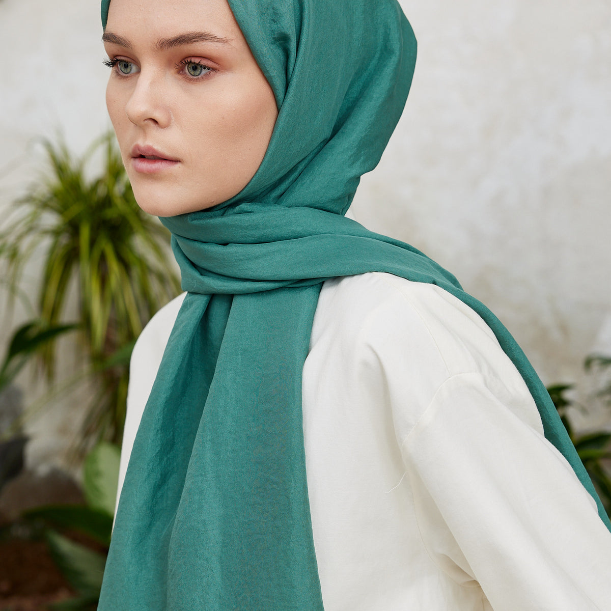 Elisa Voile Shawl - Mint Green – Emproyal